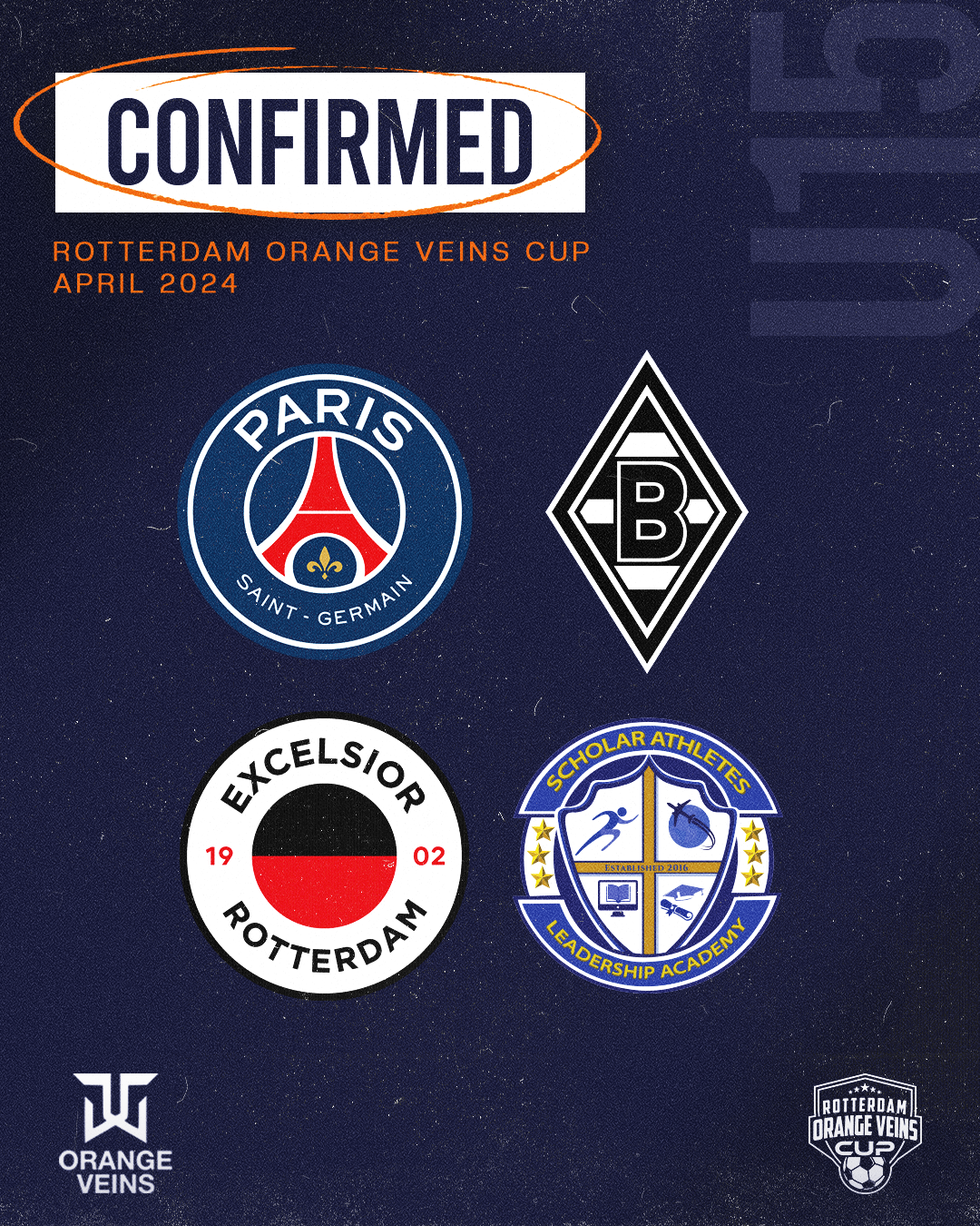 Teams Confirmed - Orange Veins