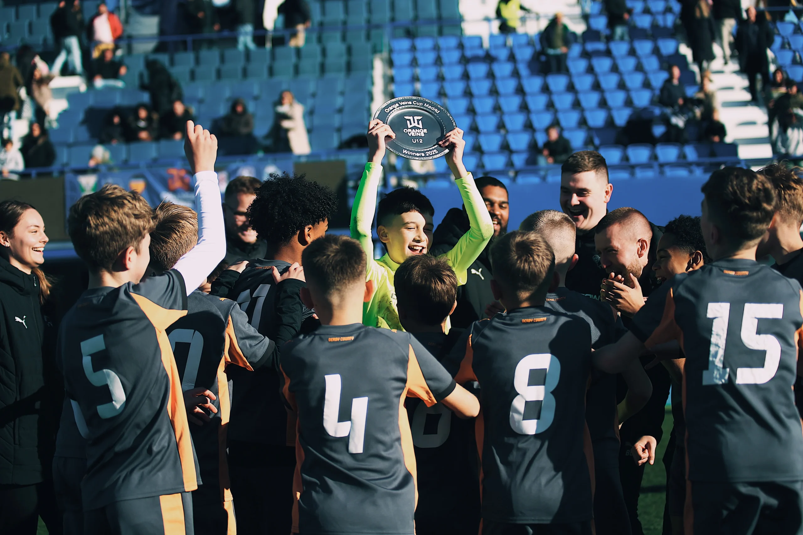 Derby County FC winners of the Orange Veins Cup Madrid!